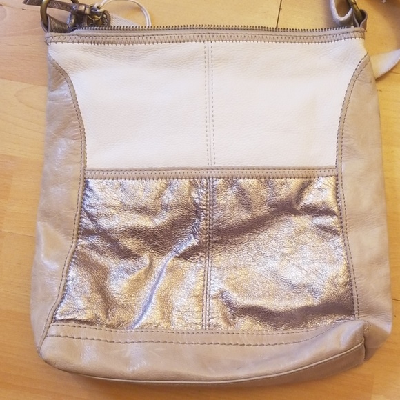 The Sak | Bags | The Sak Crossbody Handbag Silverivory Leather | Poshmark